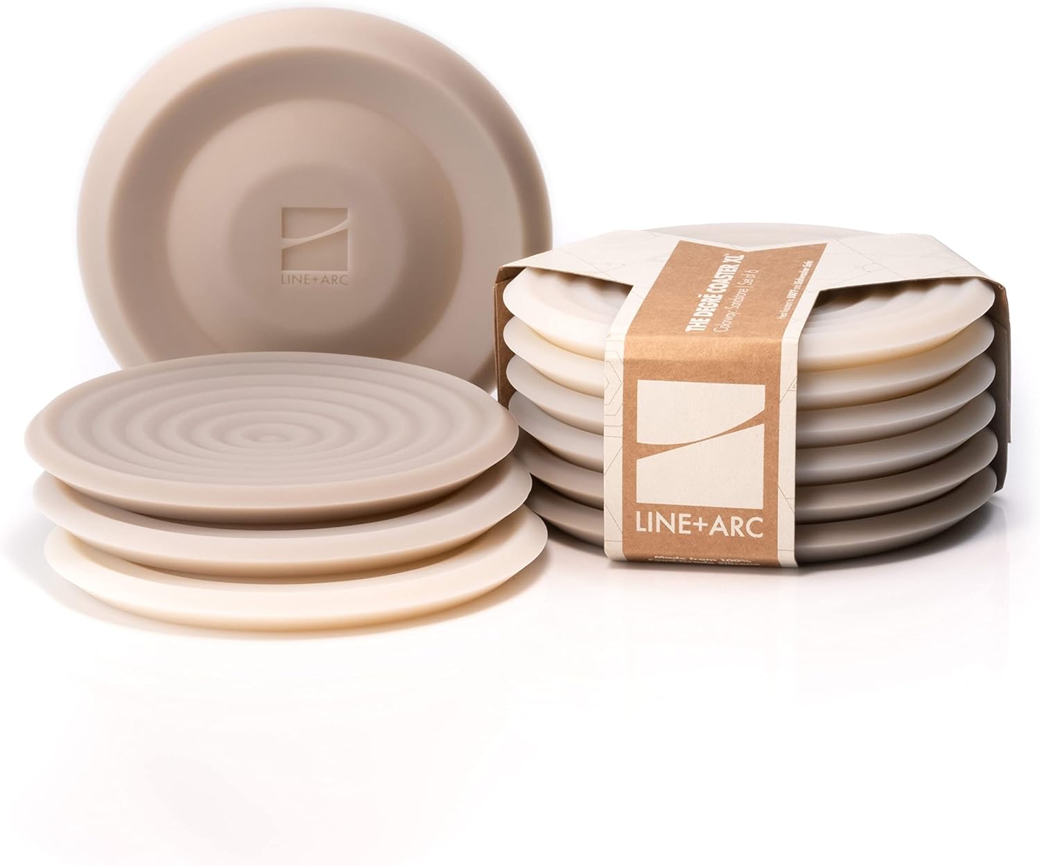 Amazon.com: The Degrē Coasters XL (Sand Stone, Set of 6) by LINE+ARC ...