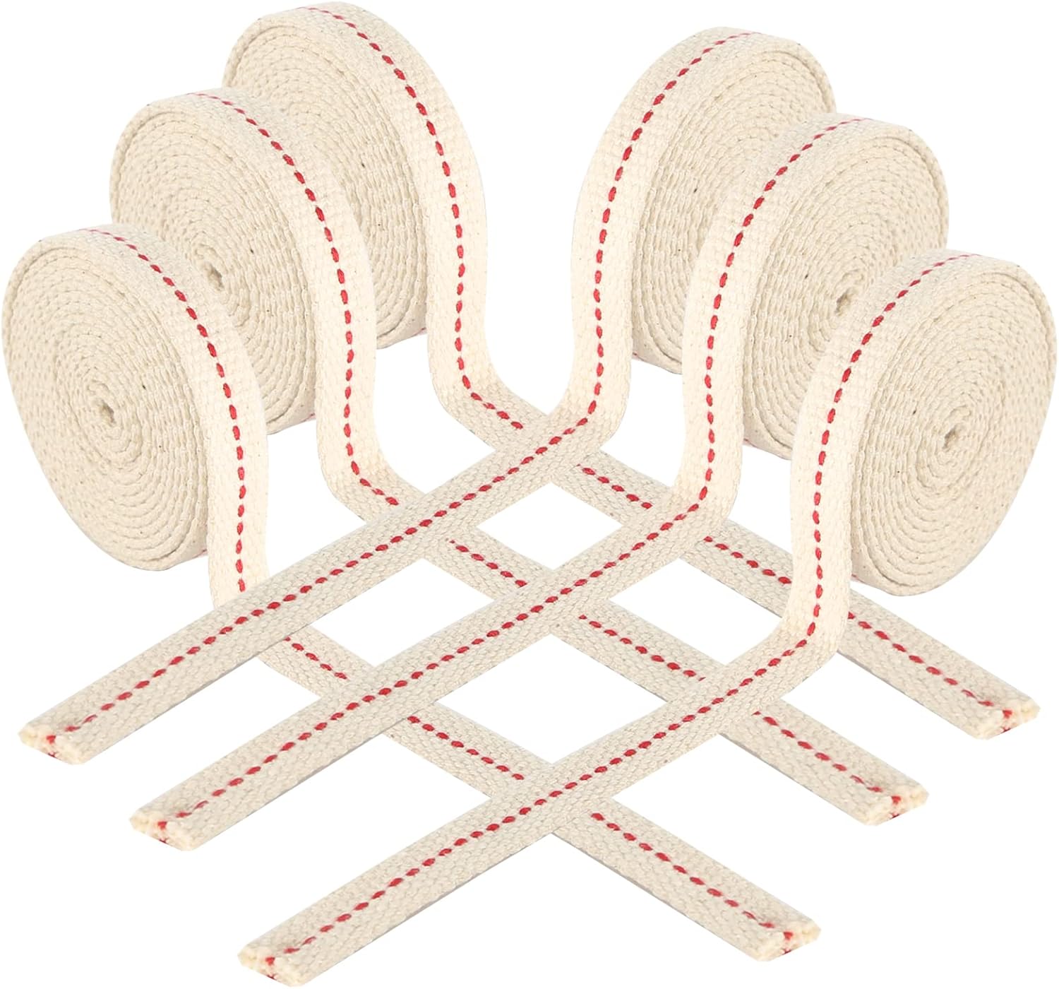 6 Rolls Lamp Wicks, Flat Cotton Wick Replacement Oil Lantern Wick ...