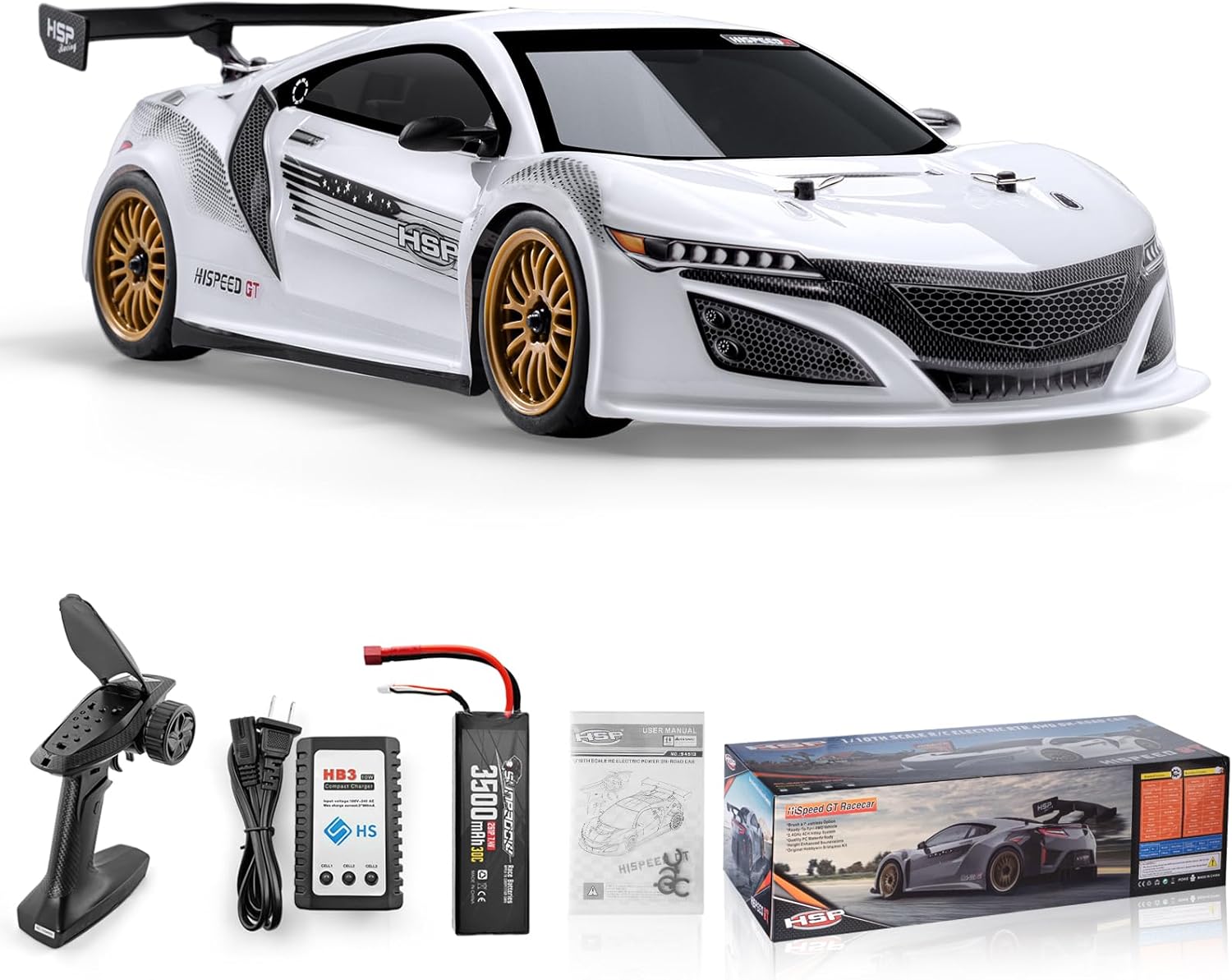 Amazon.com: HSP Racing RC Drift Car RC Car, 1/10 On Road Hobby Racing ...