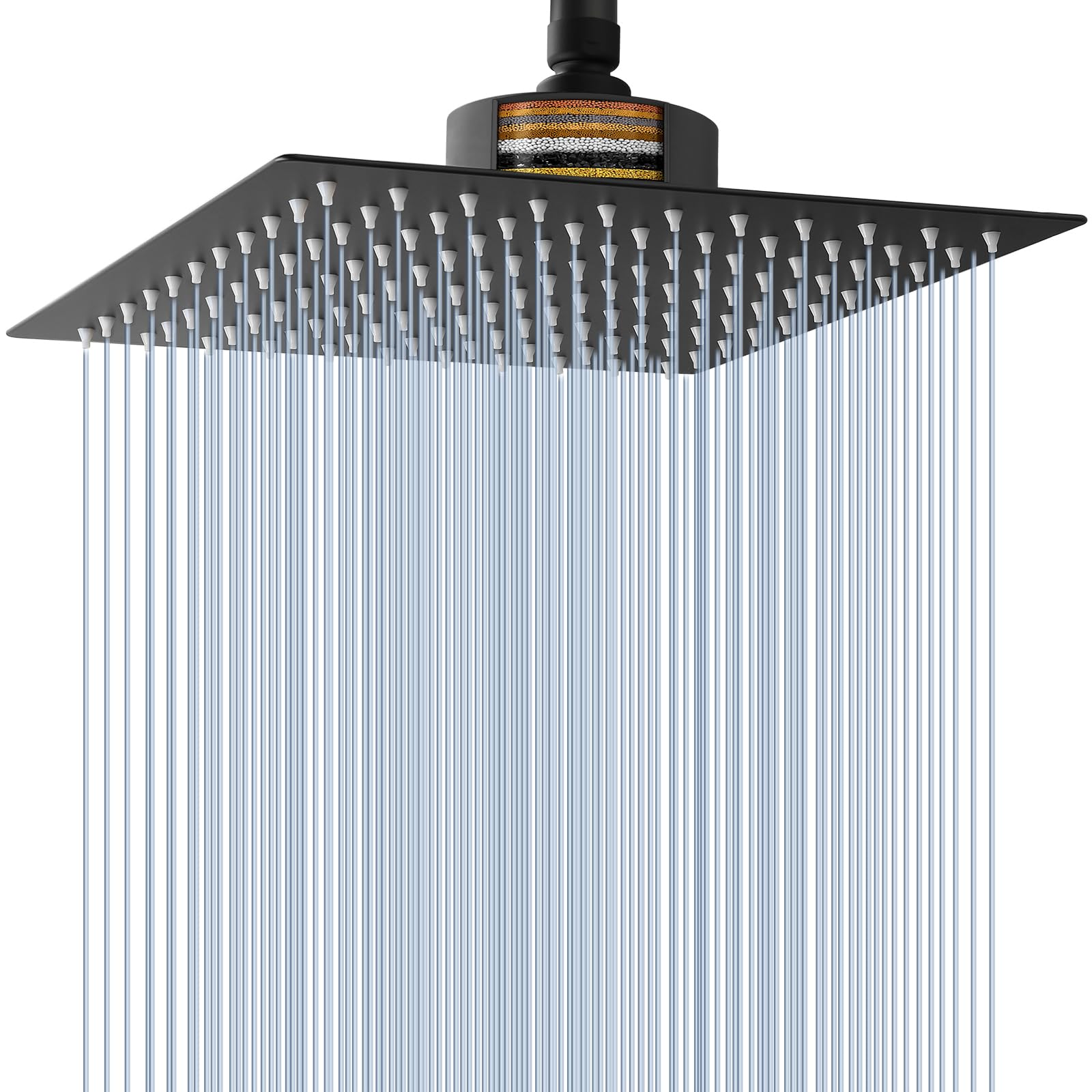 Voolan Rain Shower Head with Filtered - High Flow Large Rainfall Shower ...