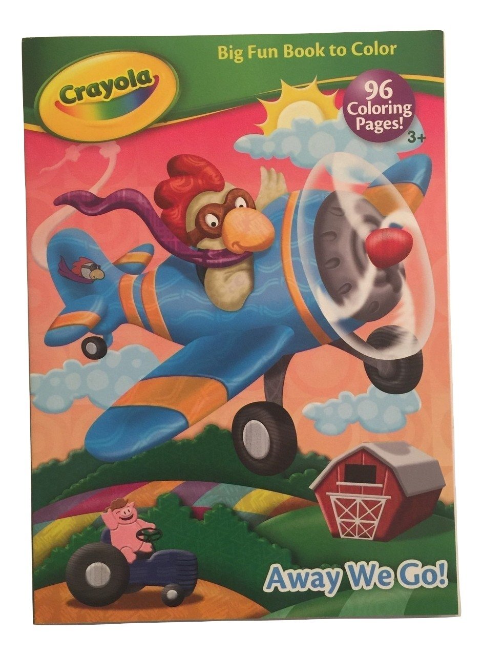 Buy Crayola Big Fun Book To Color ~ Away We Go (96 Coloring Pages ...