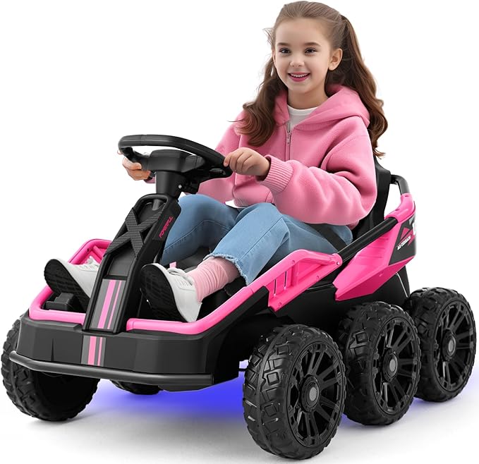 Amazon.com: JOYLDIAS 6x6 Ride On Truck for Big Kids, 4WD/2WD Switchable ...