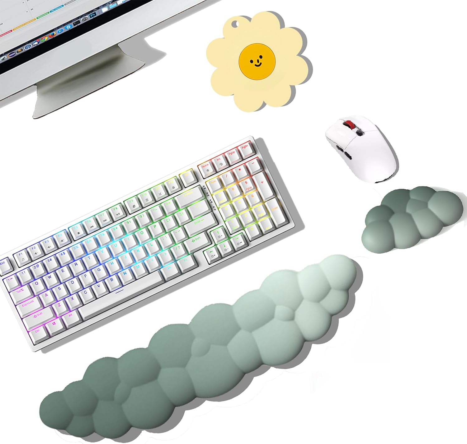 Amazon.com : GLMMIR Keyboard Wrist Rest Pad, Ergonomic Design Effective ...