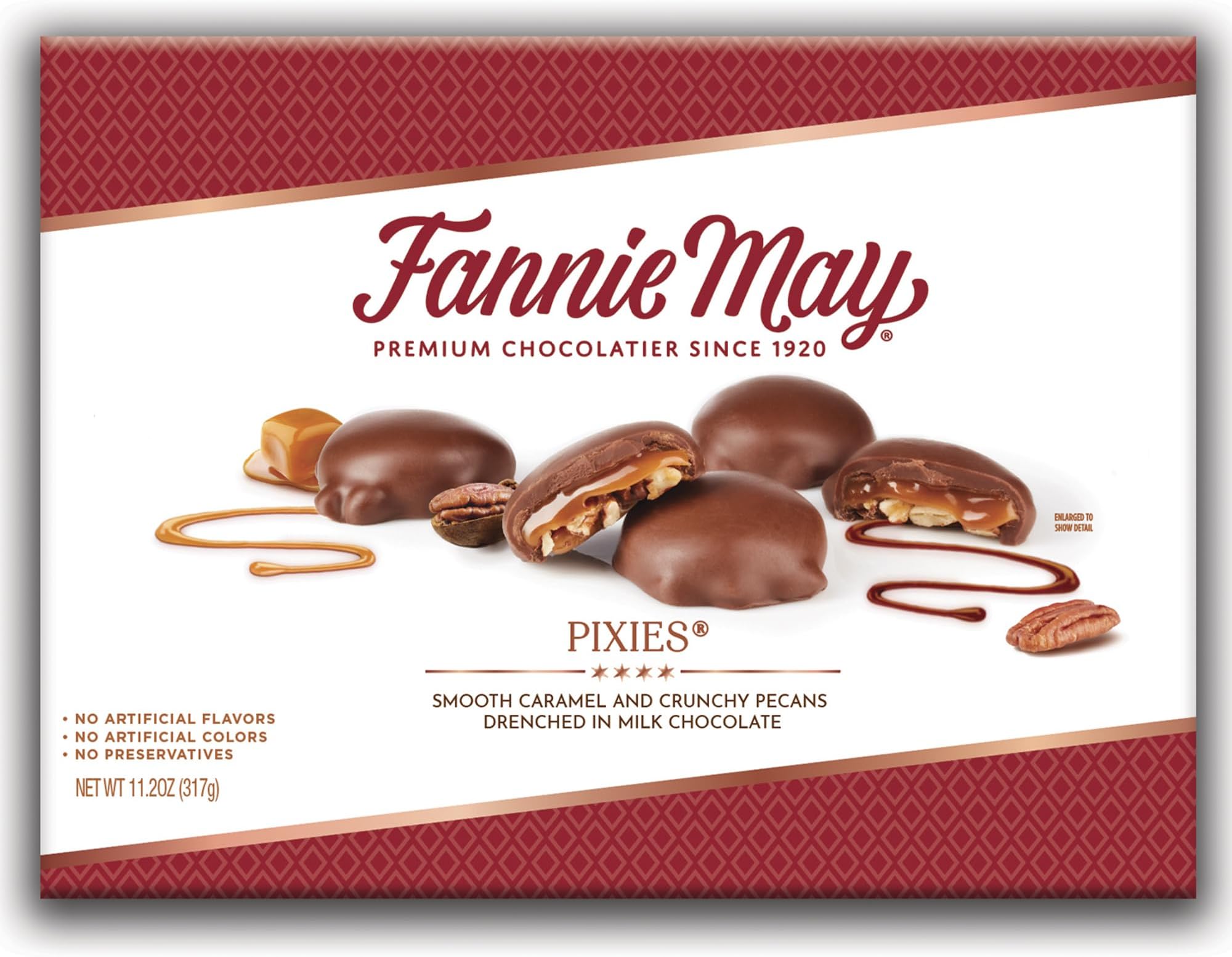 Amazon.com : Fannie May, Milk Chocolate Candy, Mint Meltaways, 14 oz ...