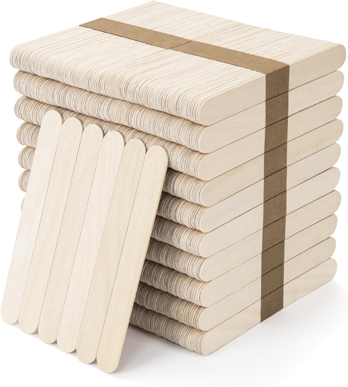 Amazon.com: WISYOK 1000 Pcs Wooden Popsicle Sticks for Crafts, 6 Inch ...