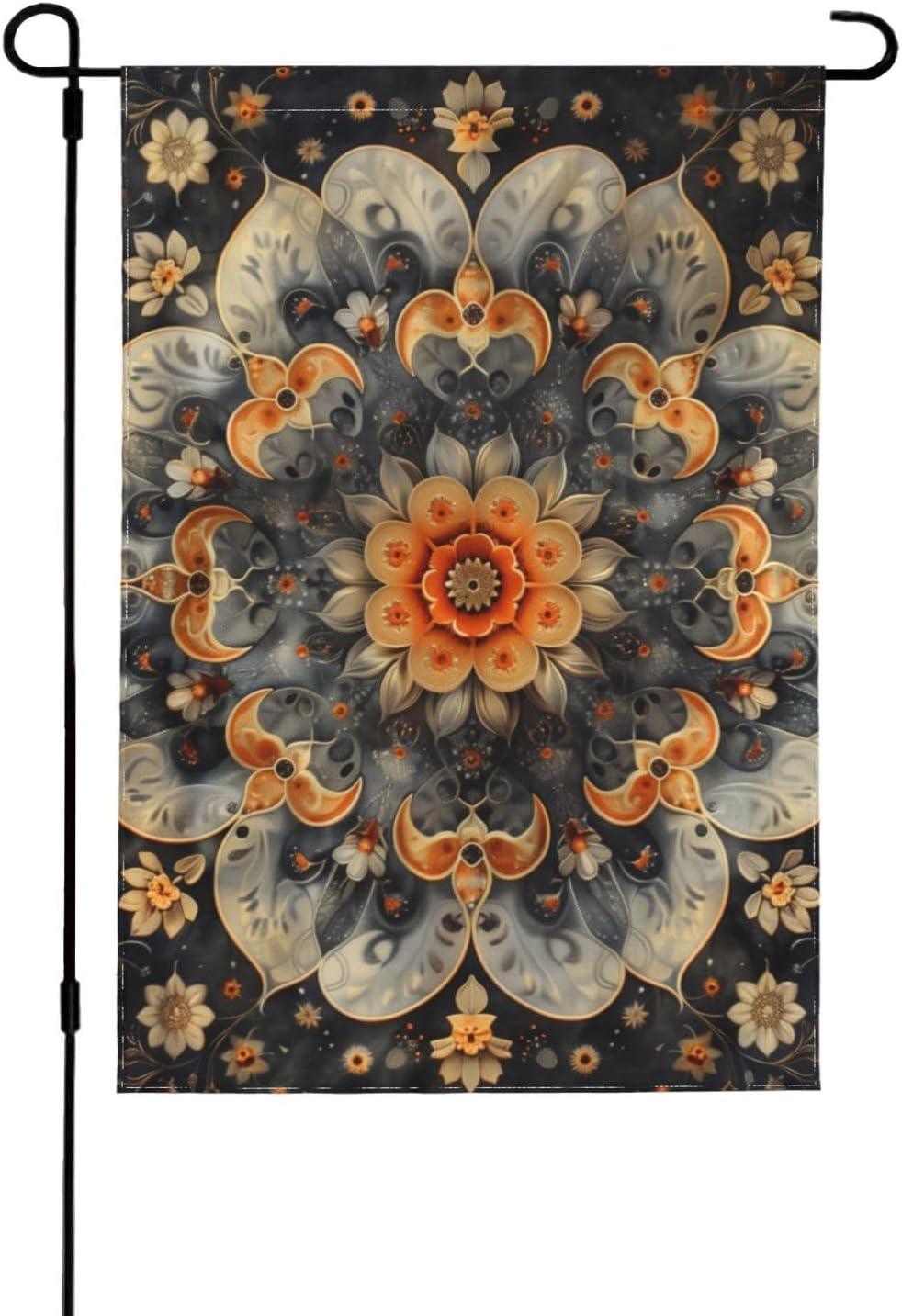 Amazon.com : IYOVI shades grey orange art Garden Flags Double Sided ...