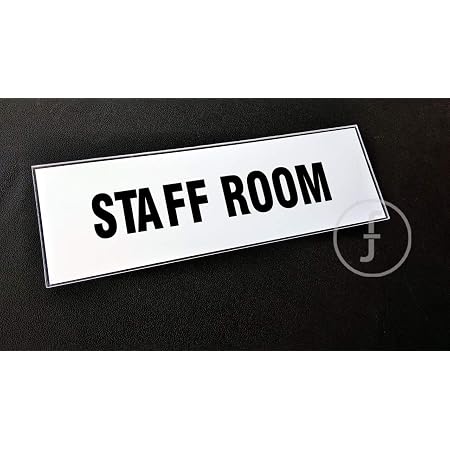 fingerz Staff Room Signage Laminated Glass Sign Board Hotel Canteen ...