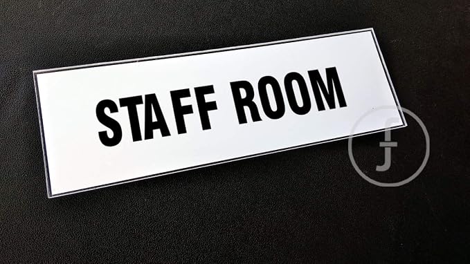 fingerz Staff Room Signage Laminated Glass Sign Board Hotel Canteen ...
