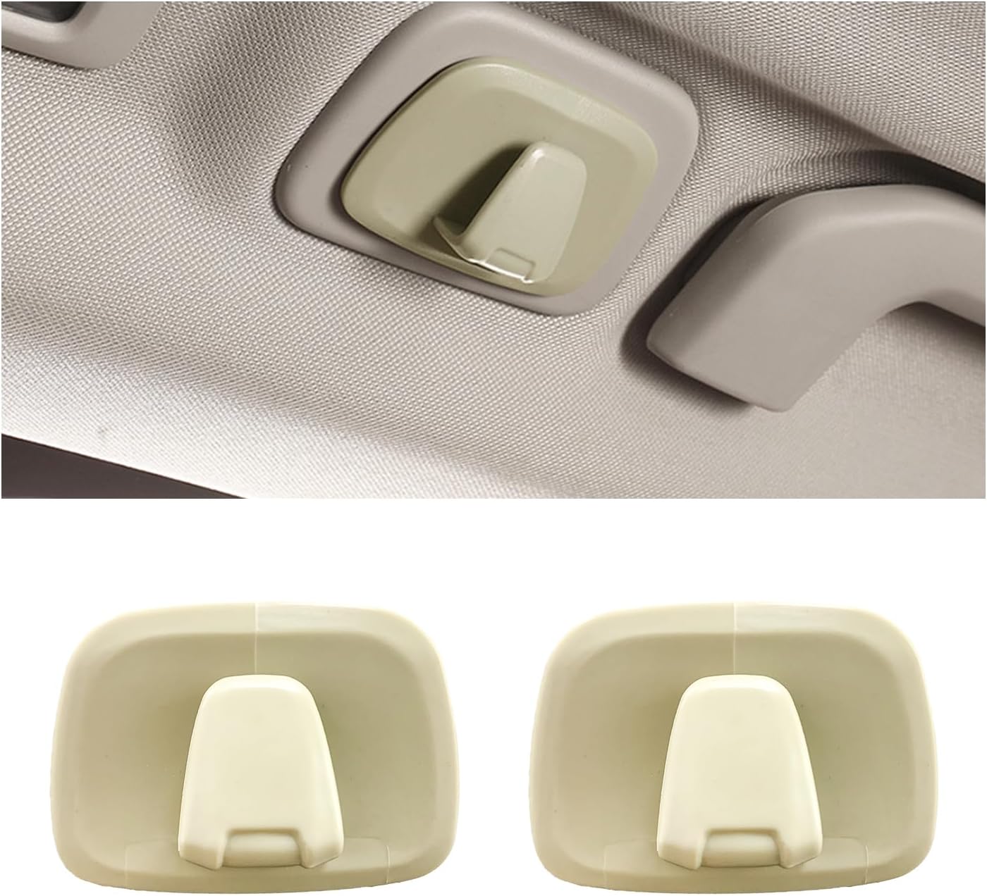 Amazon.com: Augeny 1 Pair Car Interior Roof Hooks, Plastic Auto Clothes ...