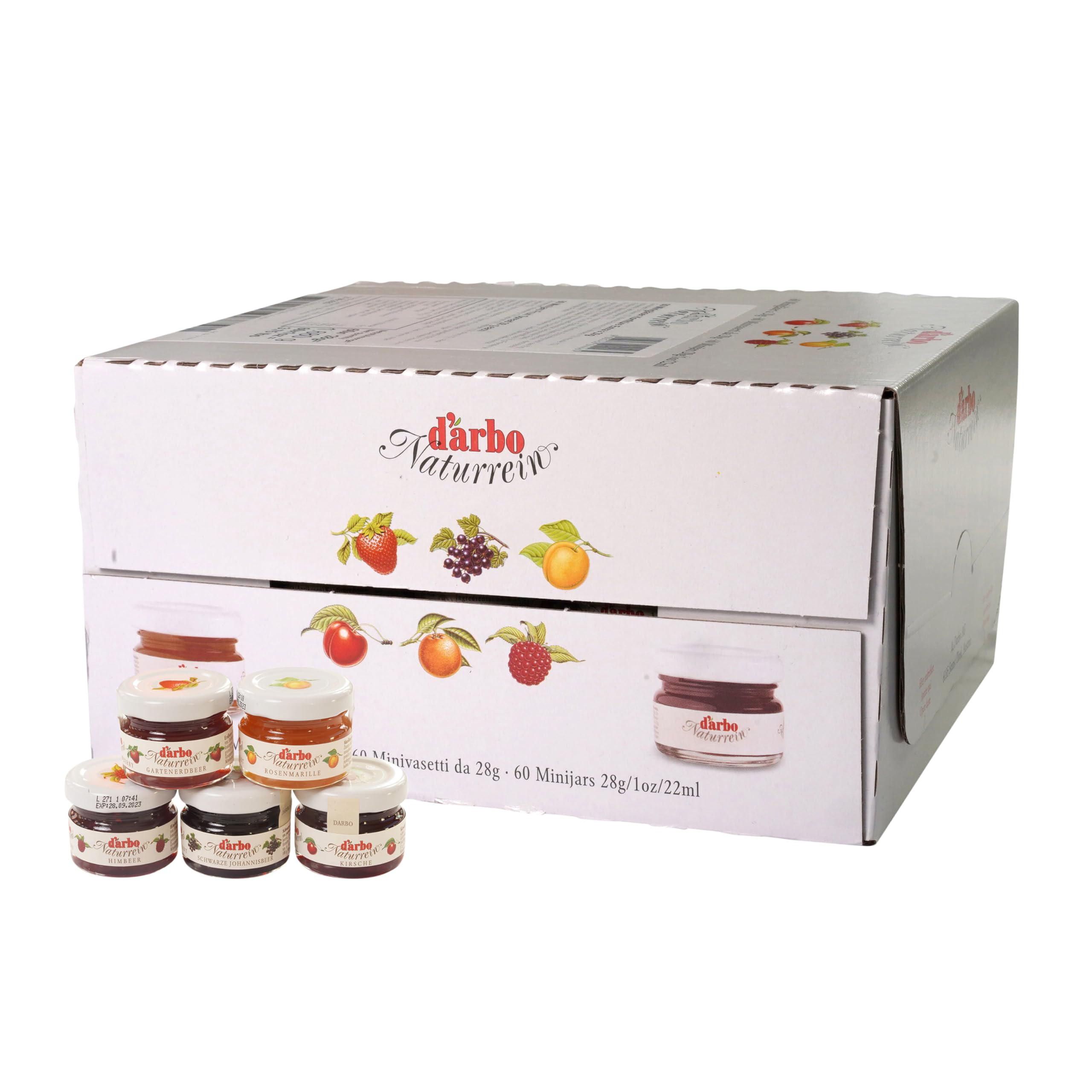 Buy Hellma70101740 darbo jam in Mini Glass, Assortment Box, White, 28 g ...