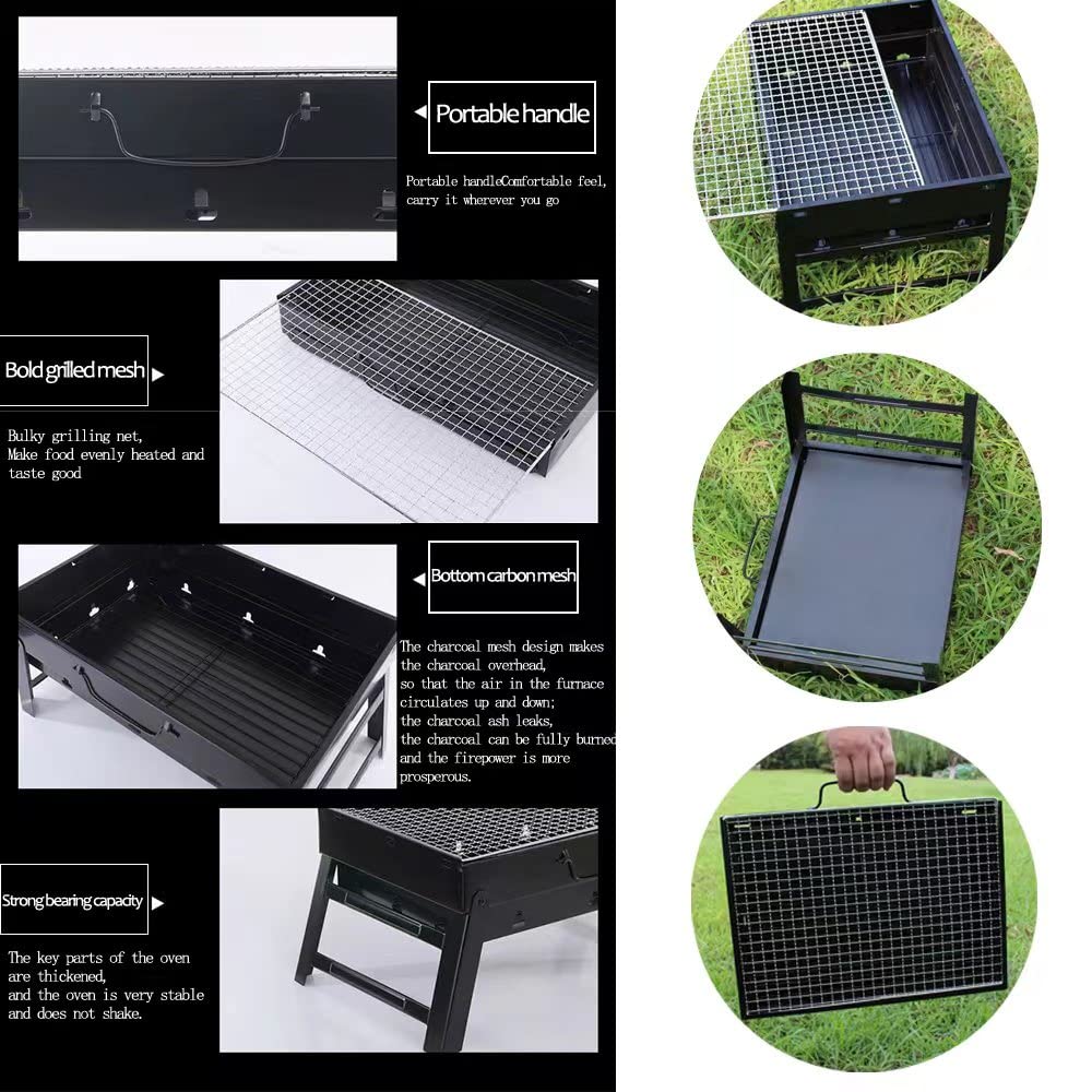 Snapklik.com : Folding Portable Barbecue Charcoal Grill, Barbecue Desk ...
