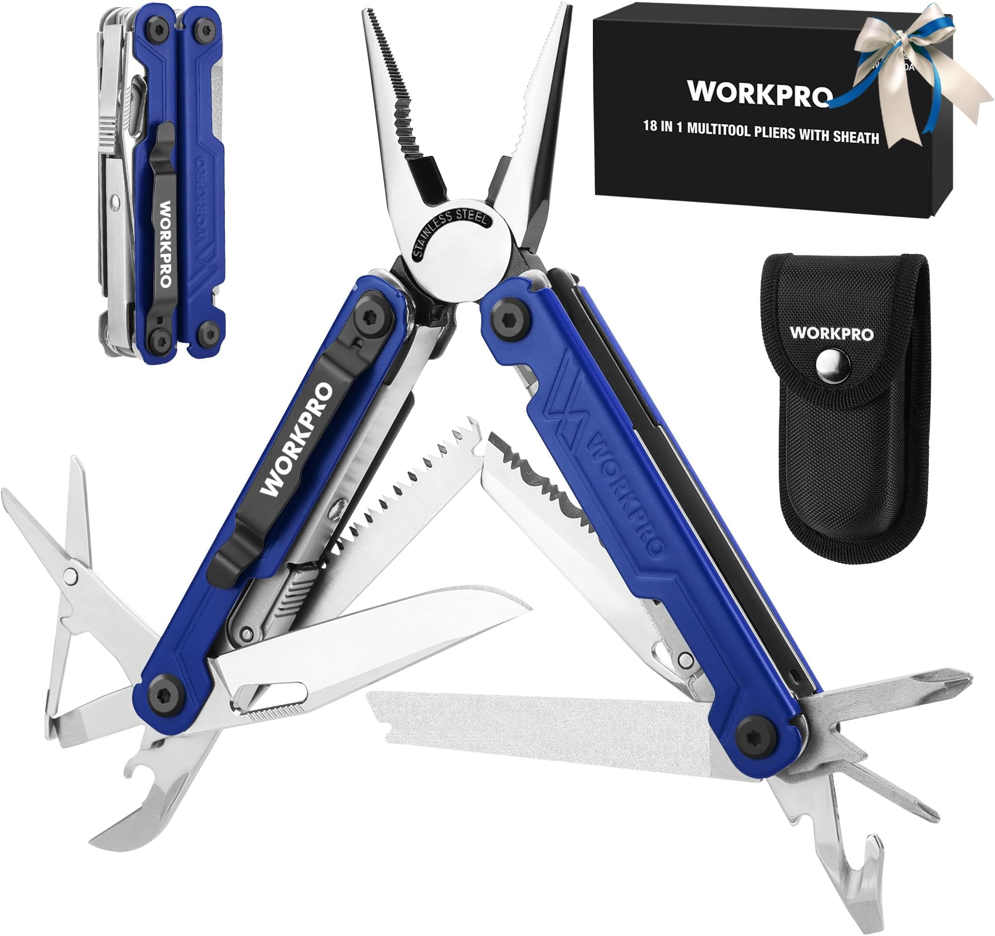 Amazon.com: SOG PowerPint Mini Compact Stainless Steel Multi-Tool, 18 ...