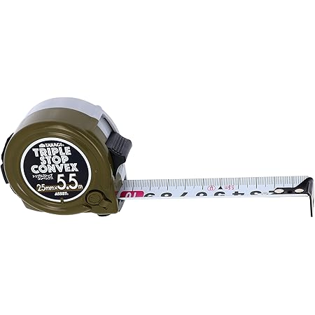 Amazon | 高儀 TAKAGI グリップ付 トリプルストップコンベックス 25mm×5.5m | DIY・工具・ガーデン