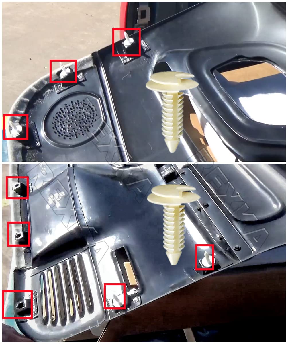 Rexka 50pcs Door Trim Panel Retainer Clip Compatible with GM 363137 ...