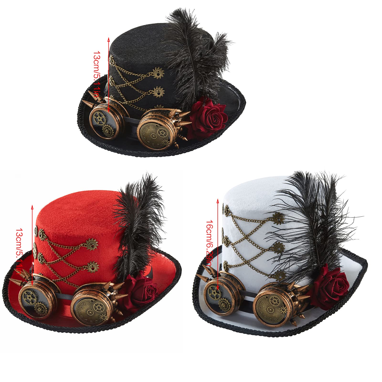 Steampunk Mens Hats Fancy Steampunk Top Hat Men Creative Comfortable