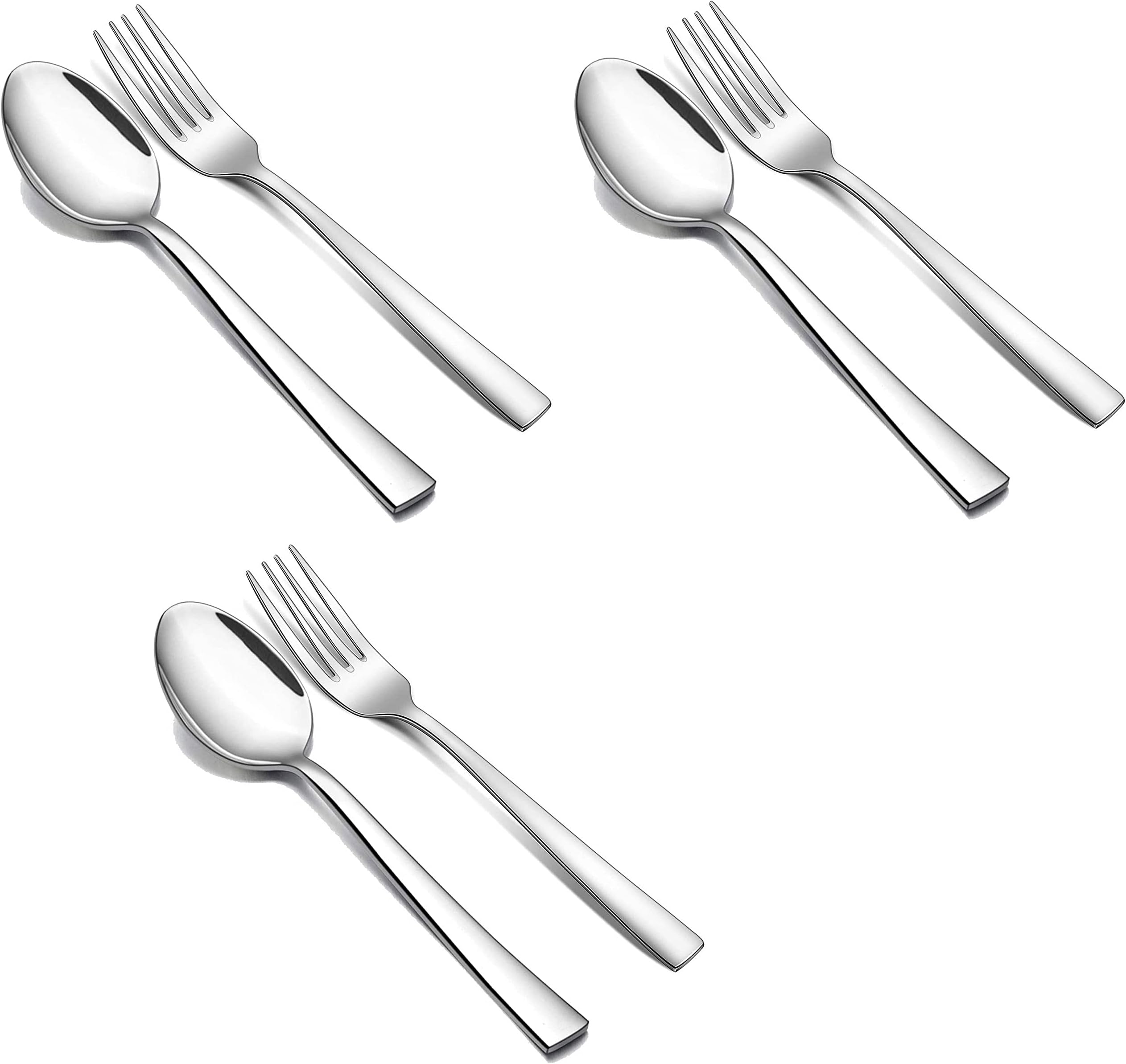 TIARA - Lavish 6 Piece Stainless Steel Dinner Spoon & Fork Set (3 ...