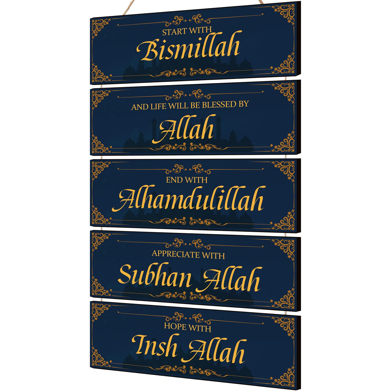 Snapklik.com : Islamic Wooden Wall Sign Decor Ramadan Decorations For ...