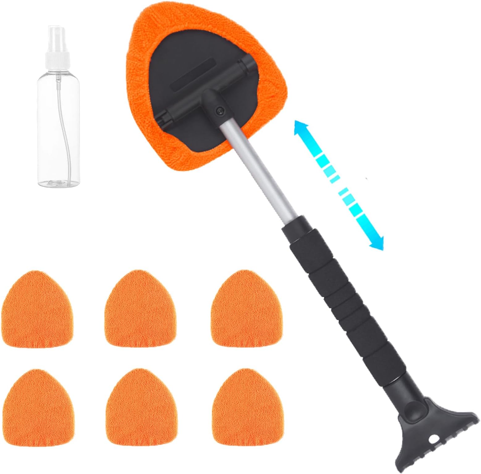 deuvuo Verbessertes Autoscheiben Innenreiniger, 9 Stück Erweiterbares ...