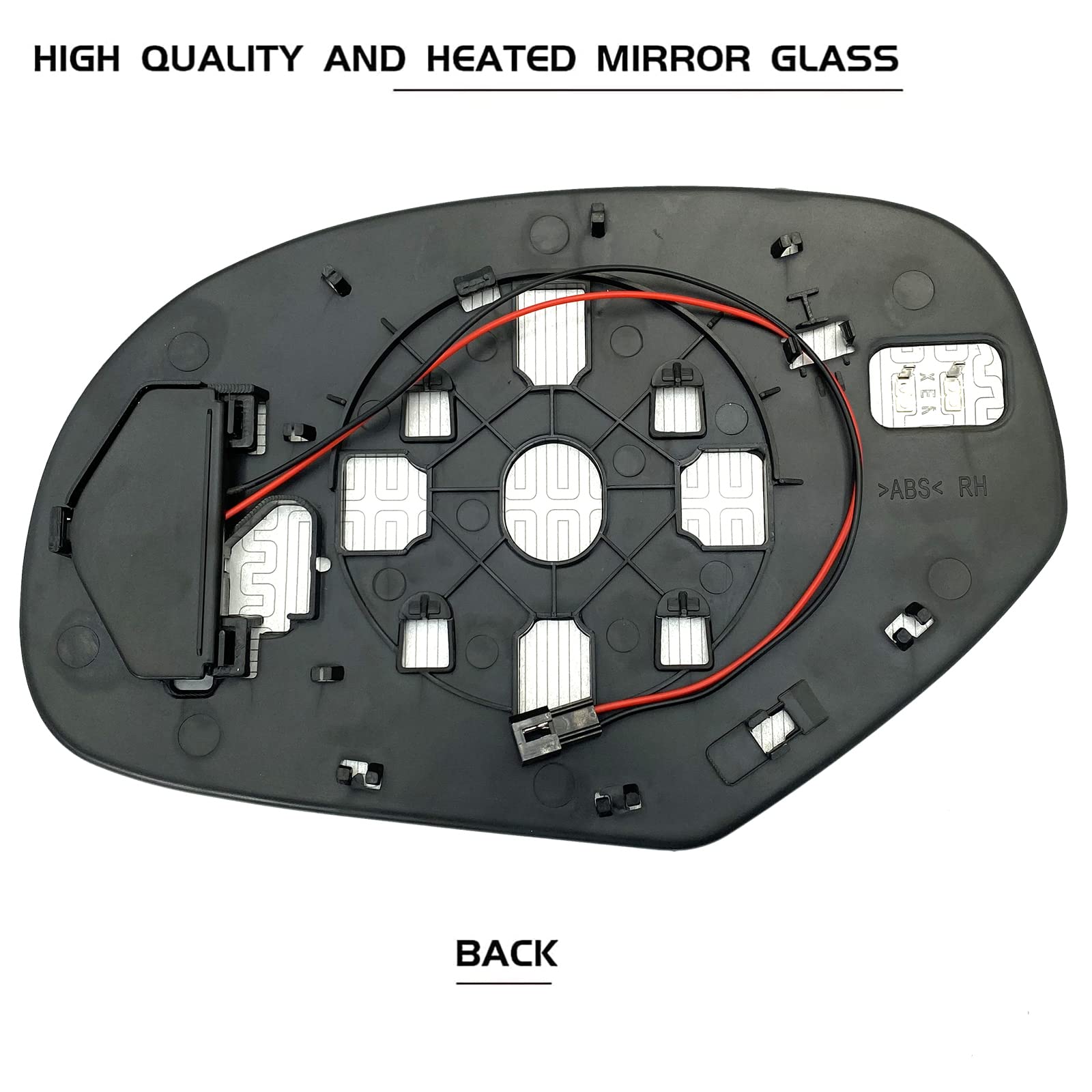 Passenger Right Side Heated Mirror Glass Replacement for Chevy ...