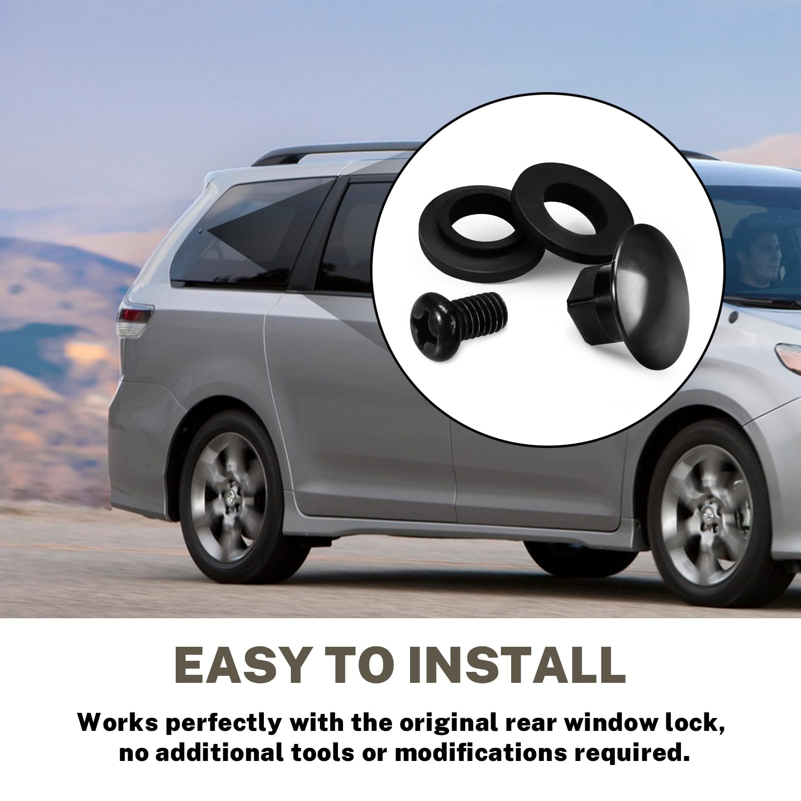 Snapklik.com : Rear Window Latch Bolt Nut Screw Cab Glass Fits 2003-17 ...