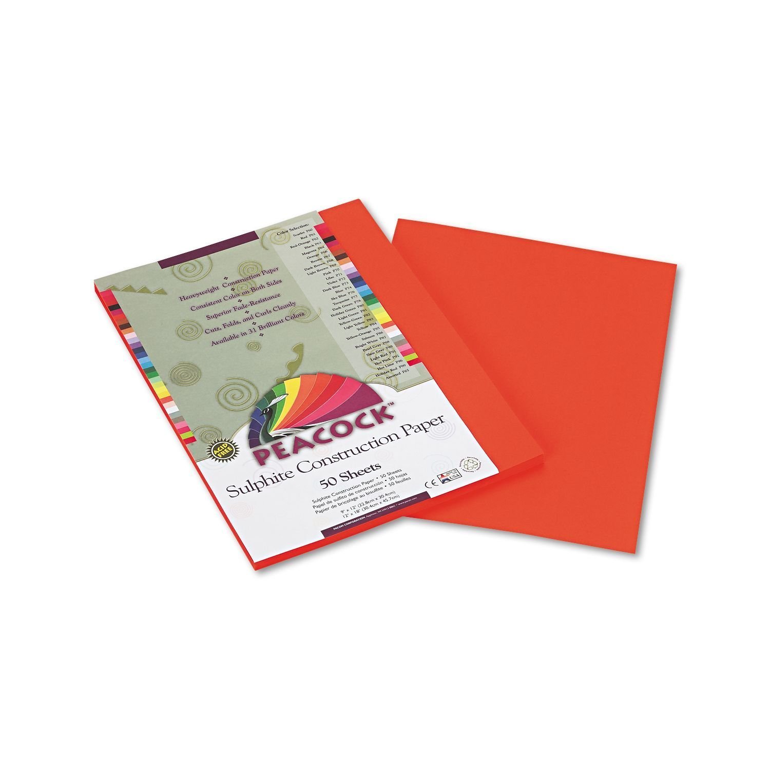 Dark Red Construction Paper