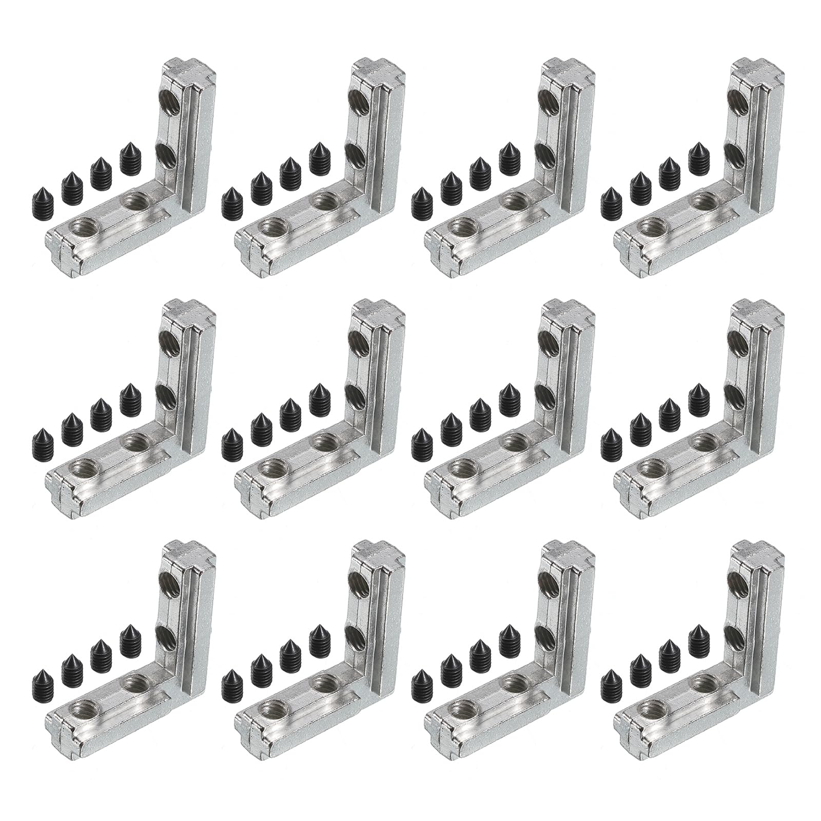 Amazon.com: uxcell L-Shape Interior Joint Bracket, 16Pcs Inside Corner ...