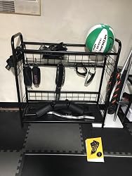 Amazon.com: Amazon Basics Sporting Goods Storage Organizer Shelf ...