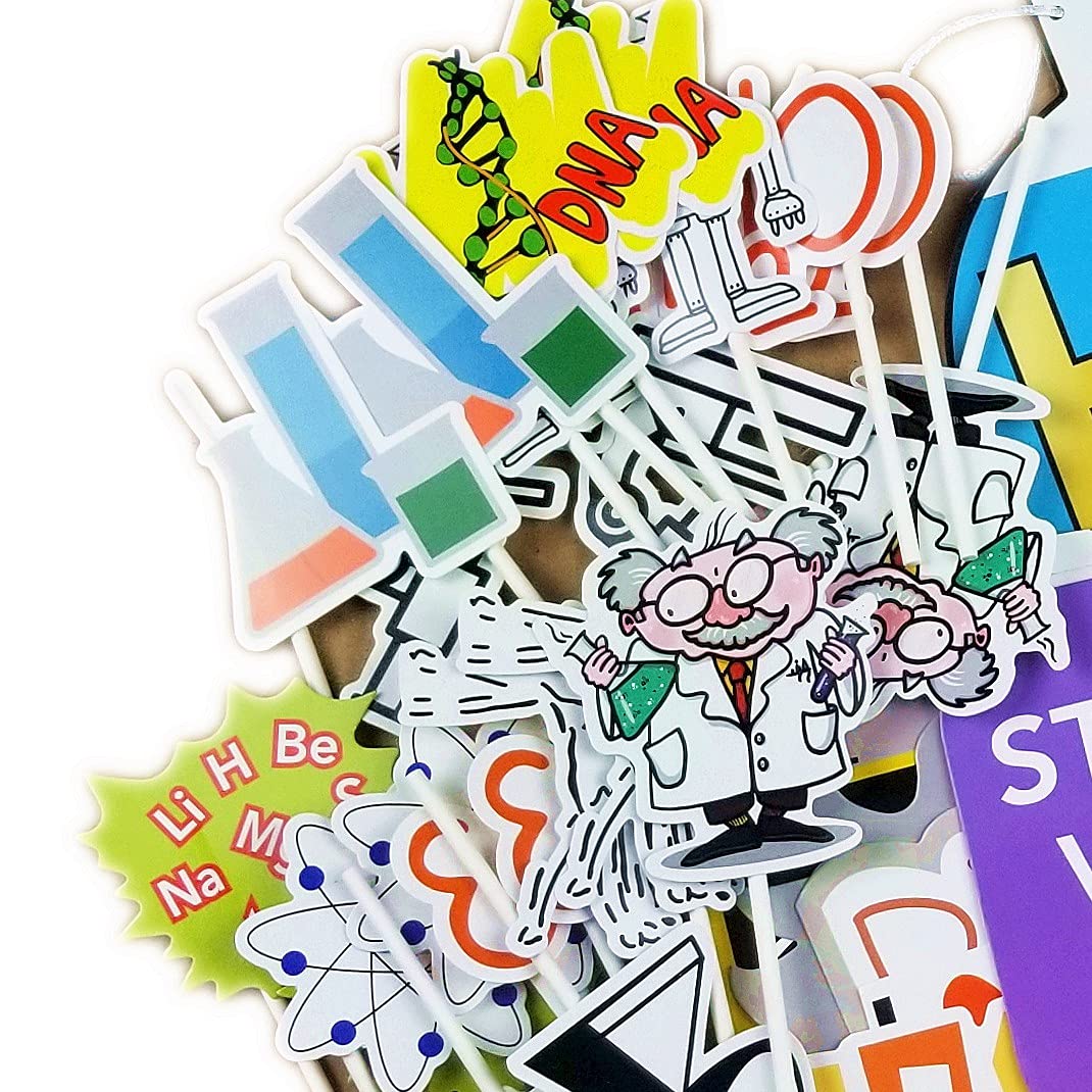 YiiiGoood Science Theme Birthday Decoration Kit Science Birthday Banner ...