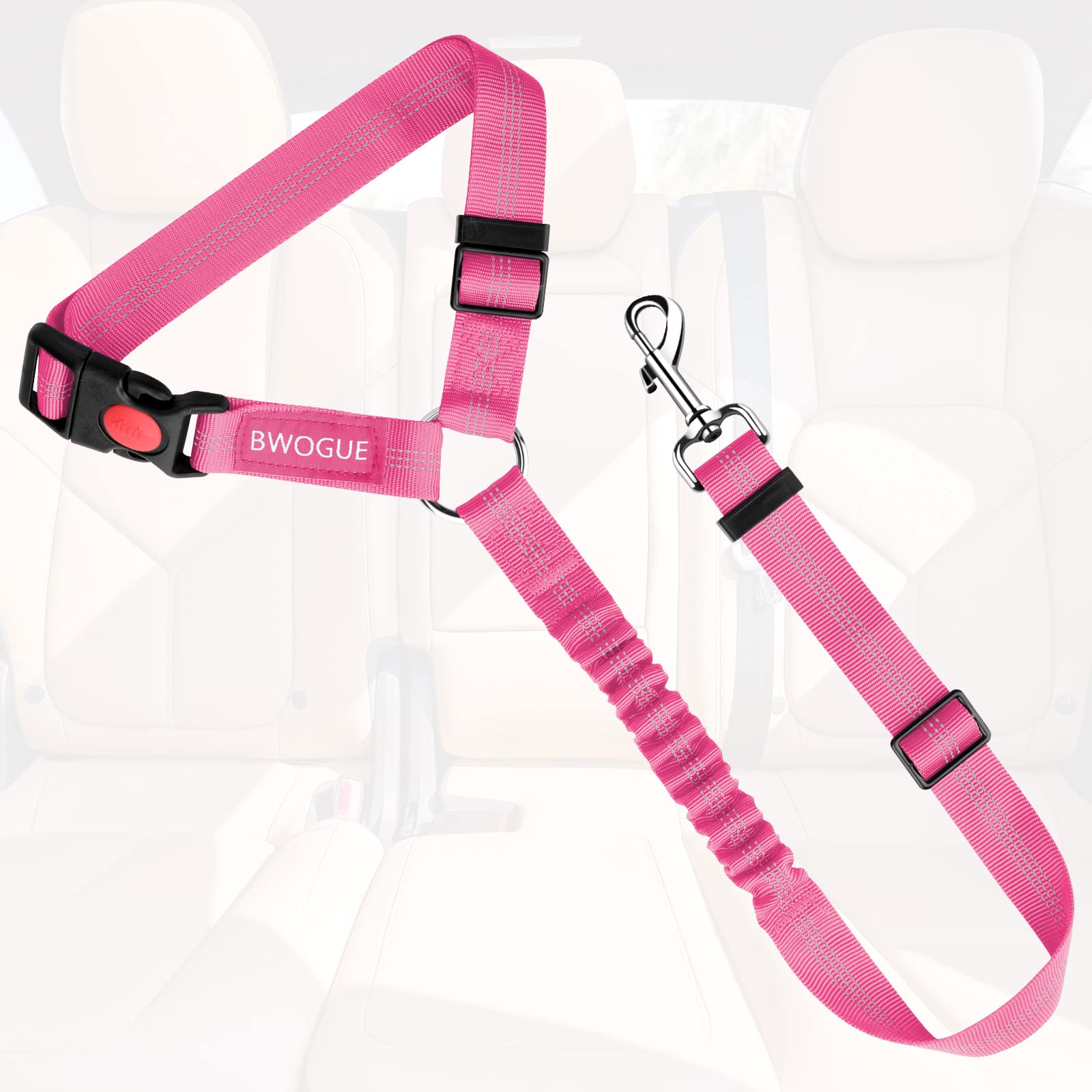 Snapklik.com : BWOGUE Pet Dog Cat Seat Belts, Car Headrest Restraint ...
