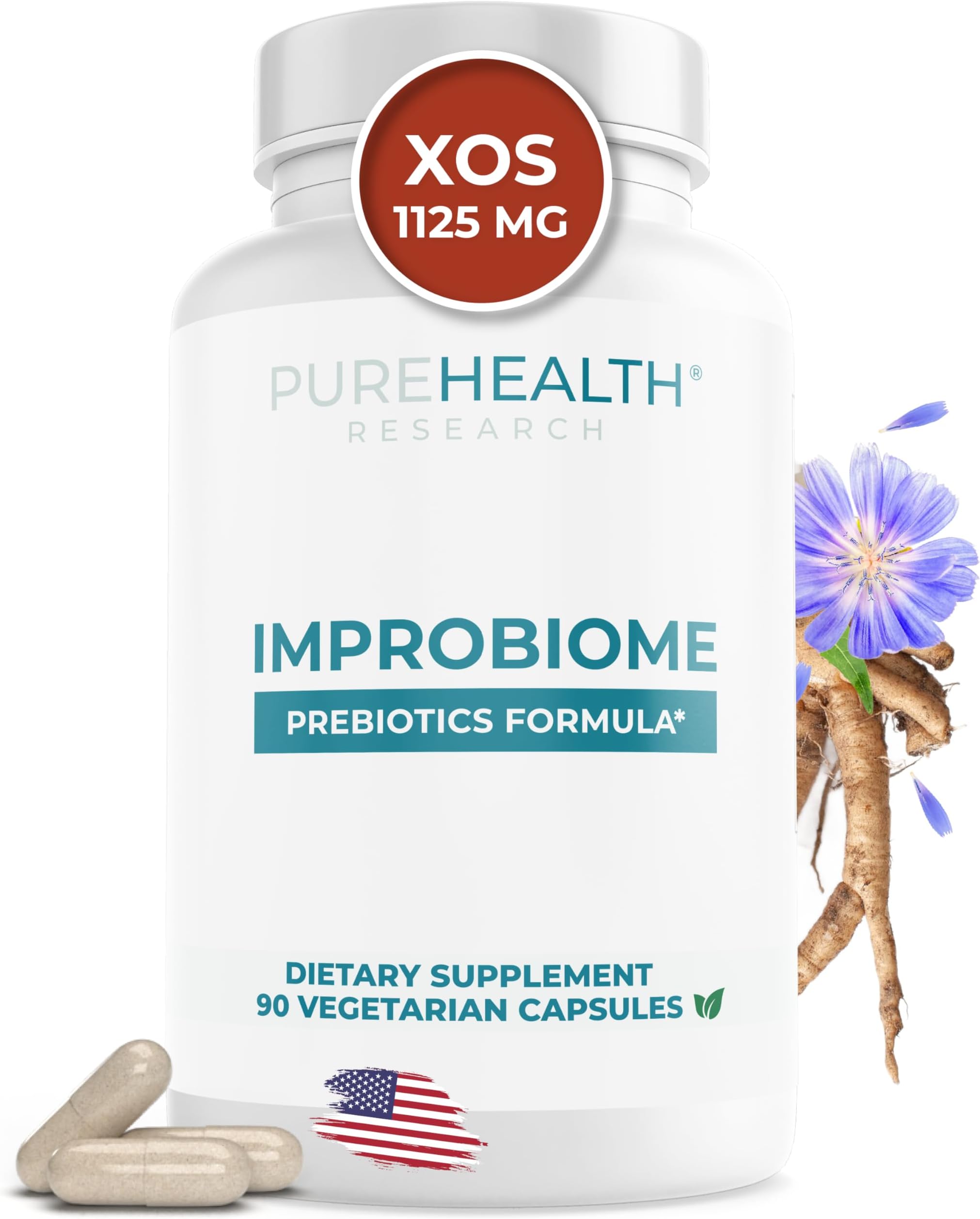 Amazon.com: PUREHEALTH RESEARCH Improbiome Prebiotic Fiber Supplement ...