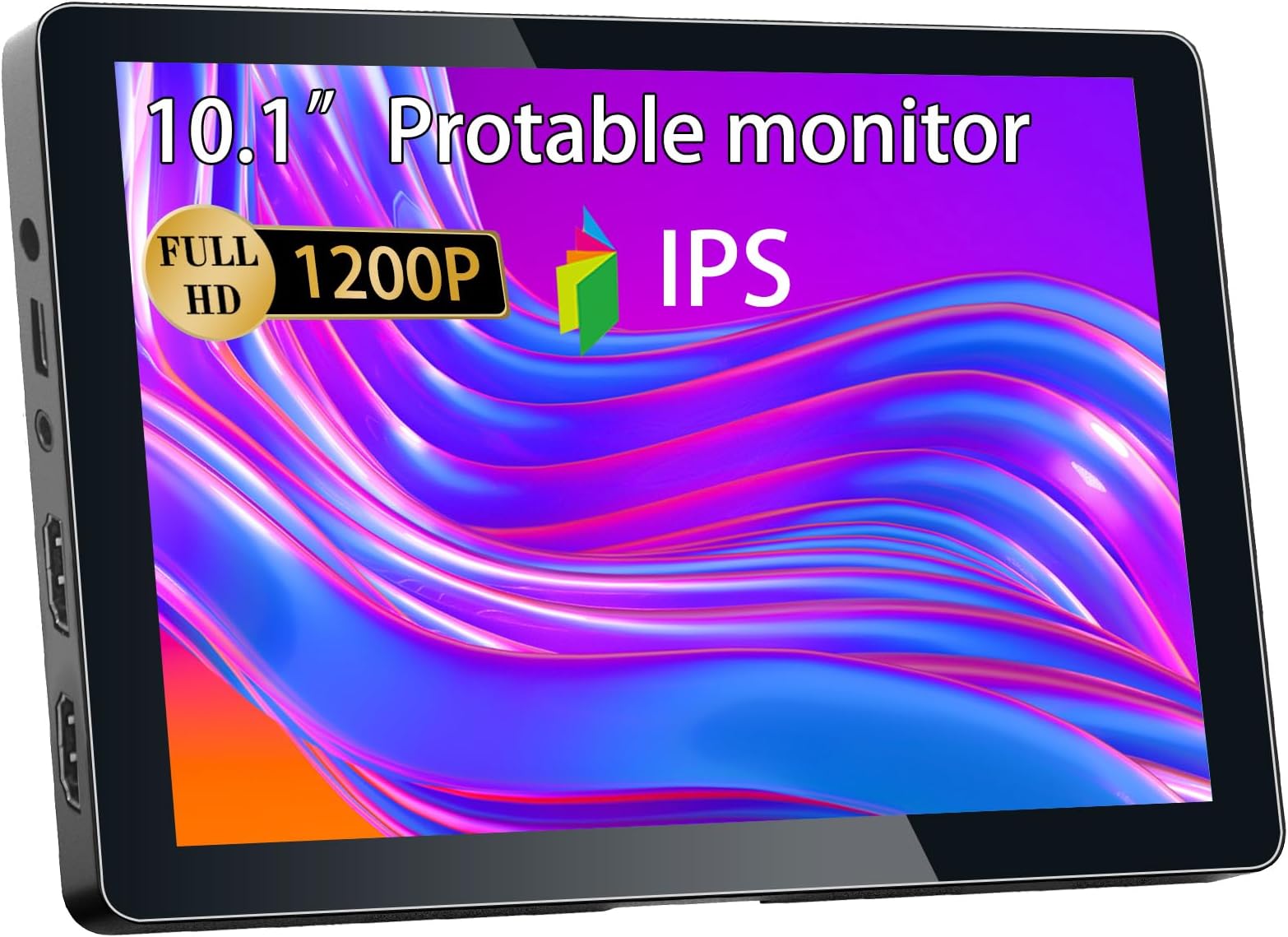 Amazon.com: 101 Inch Small Mini Portable Monitor with Built-in Speakers ...