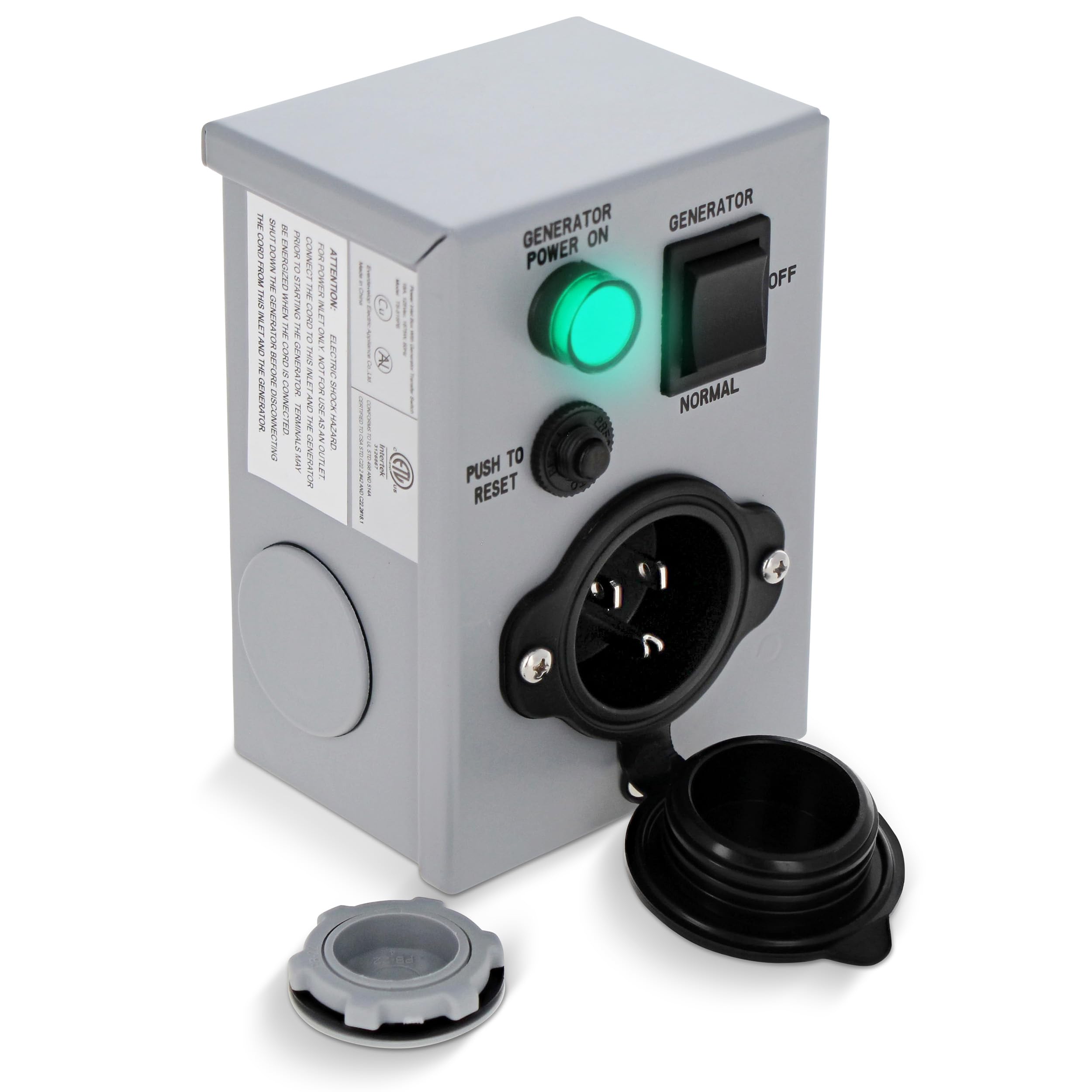 Exterior Generator Plug VEVOR Generator Cord, 30' Generator Power Cord