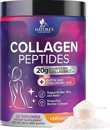 Amazon.com: Collagen Peptides Powder - Hydrolyzed Type 1 & 3 Collagen ...