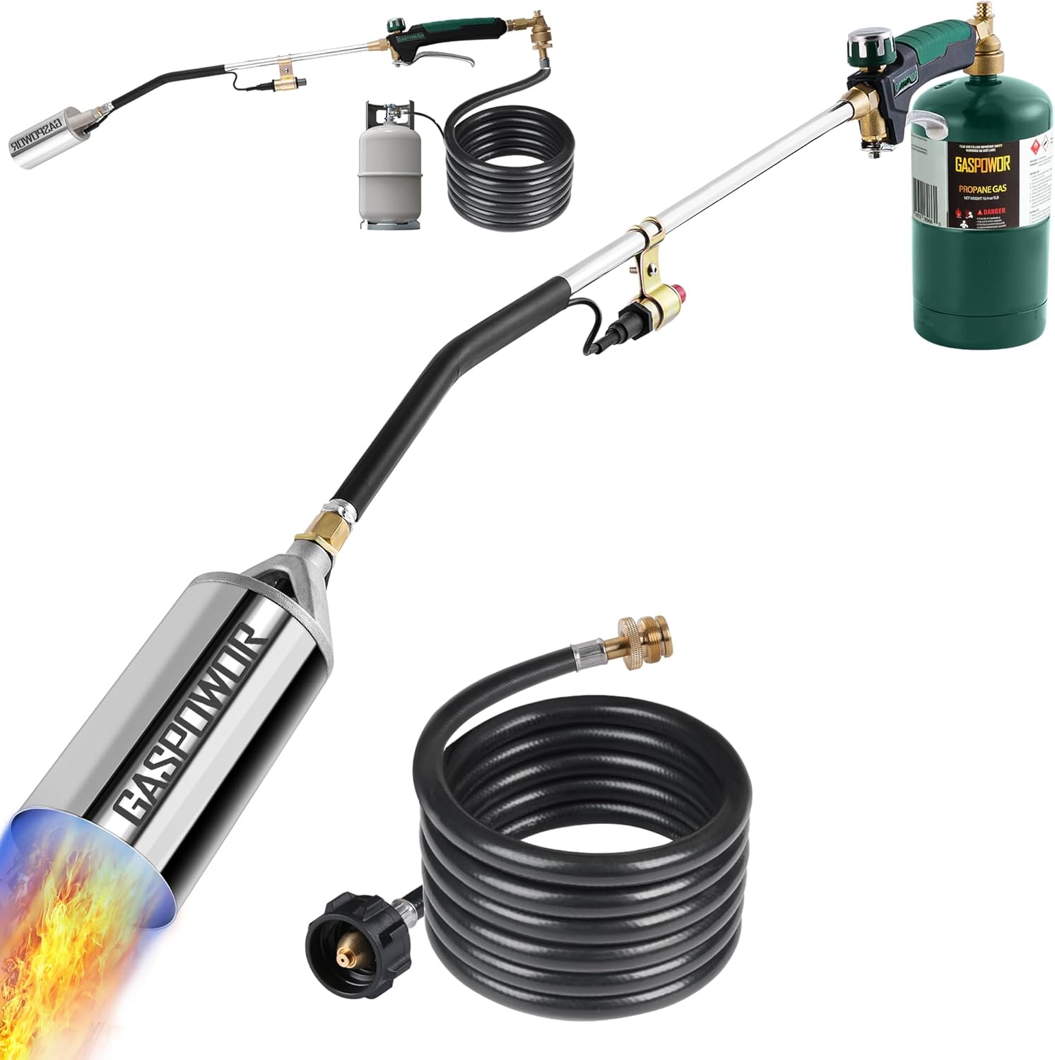 Amazon.com: Heavy Duty Weed Torch,Propane Torch Weed Burner with 8.8 FT ...