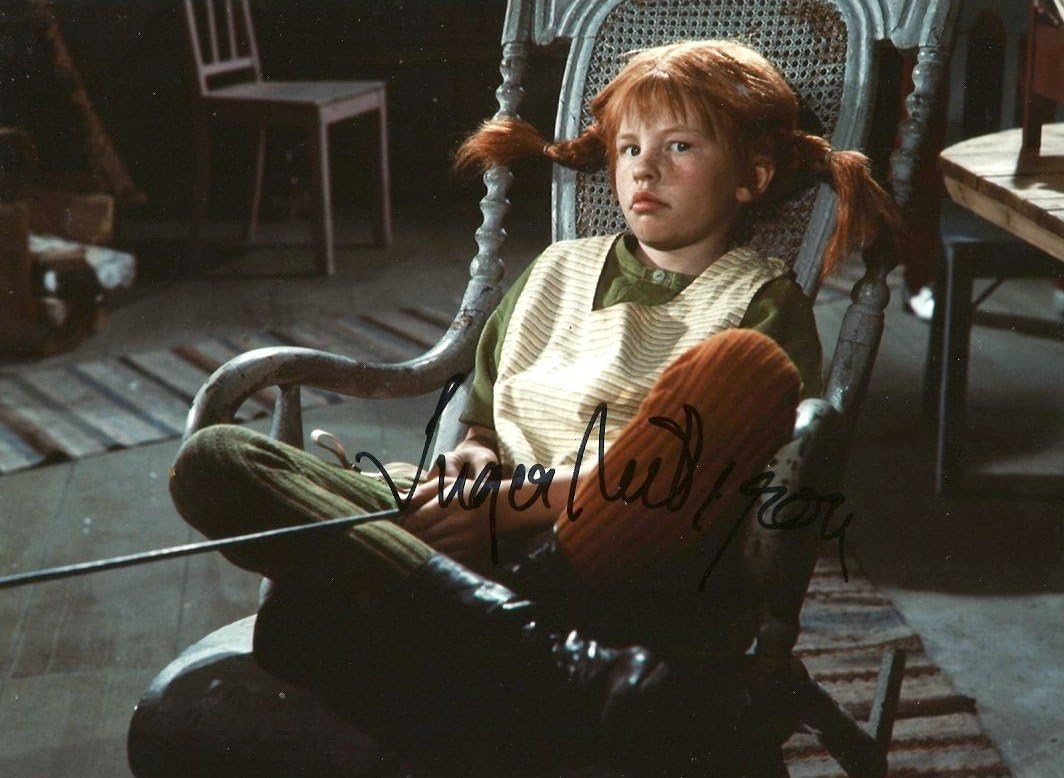 Amazon.com: Inger Nilsson ACTRESS PIPPI LONGSTOCKING autograph, In ...