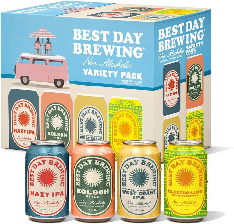 Amazon.com : Best Day Brewing Non-Alcoholic Craft Beer - Premium ...