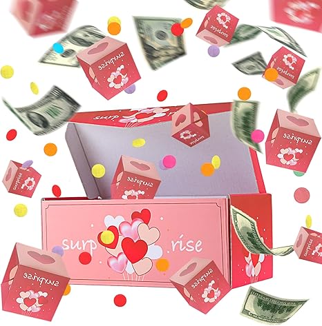 Amazon.com: Yawlsow Surprise Box Gift Box Explosion for Money ...