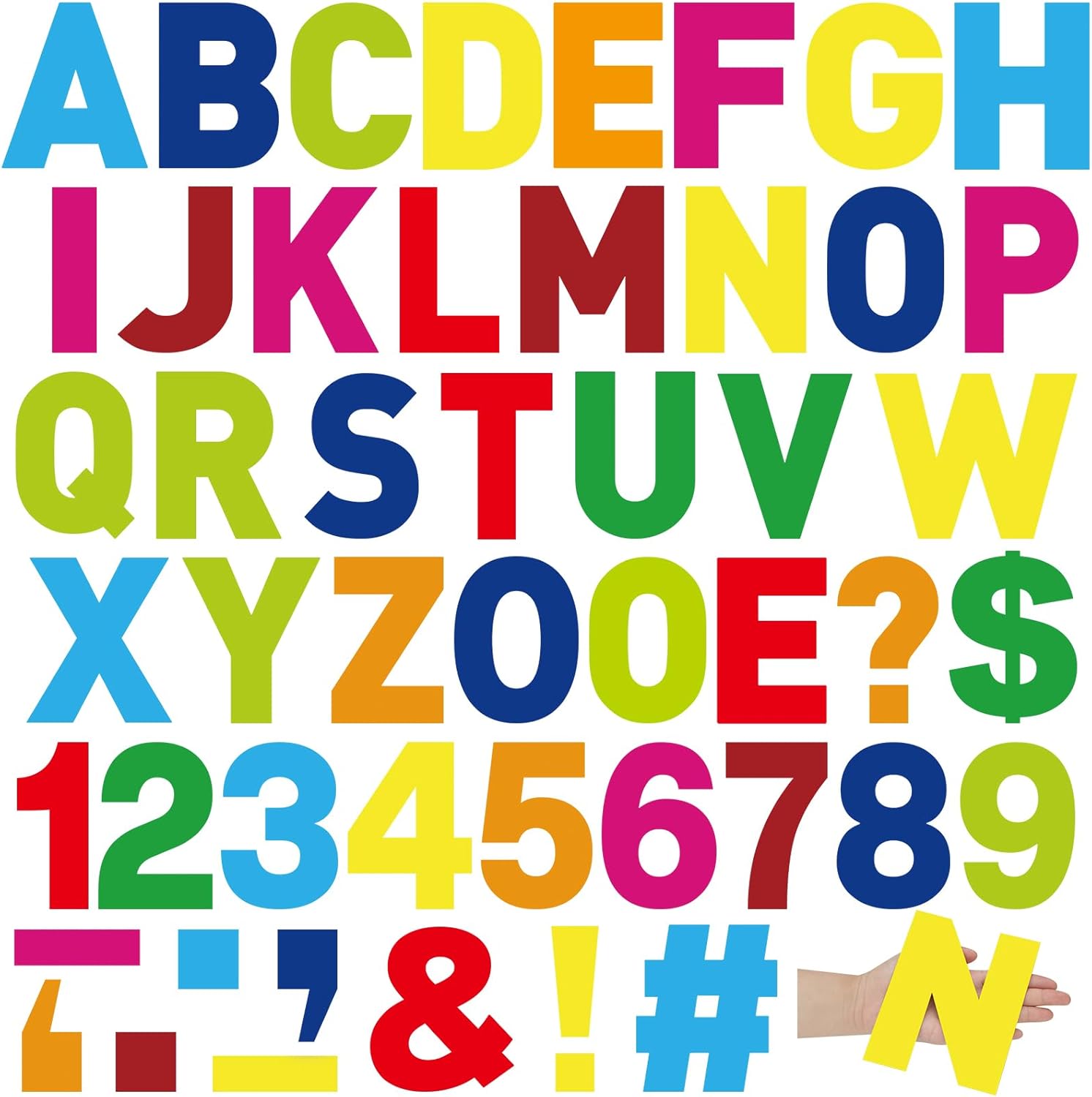 Amazon.com: 184 Pcs Large Vinyl Letter Stickers 6 Inch Big Alphabet ...