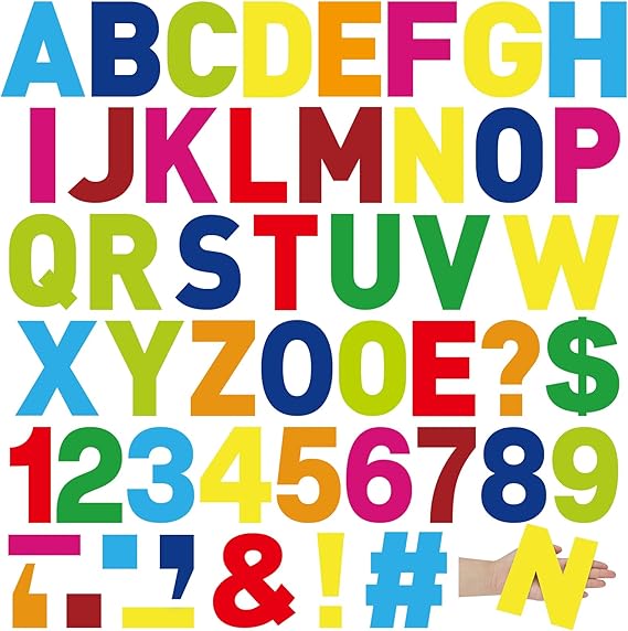 Amazon.com: 184 Pcs Large Vinyl Letter Stickers 6 Inch Big Alphabet ...