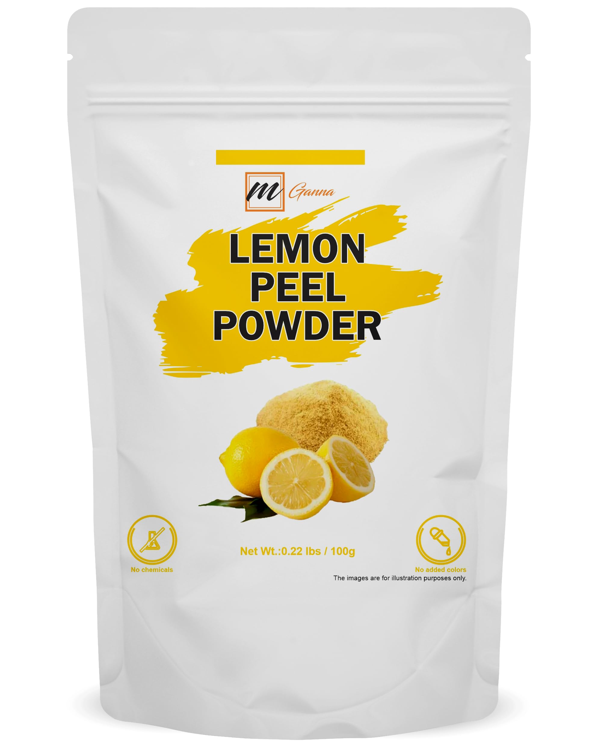 Amazon.com : mGanna 100% Natural Lemon Peel Powder For Skin Care and ...