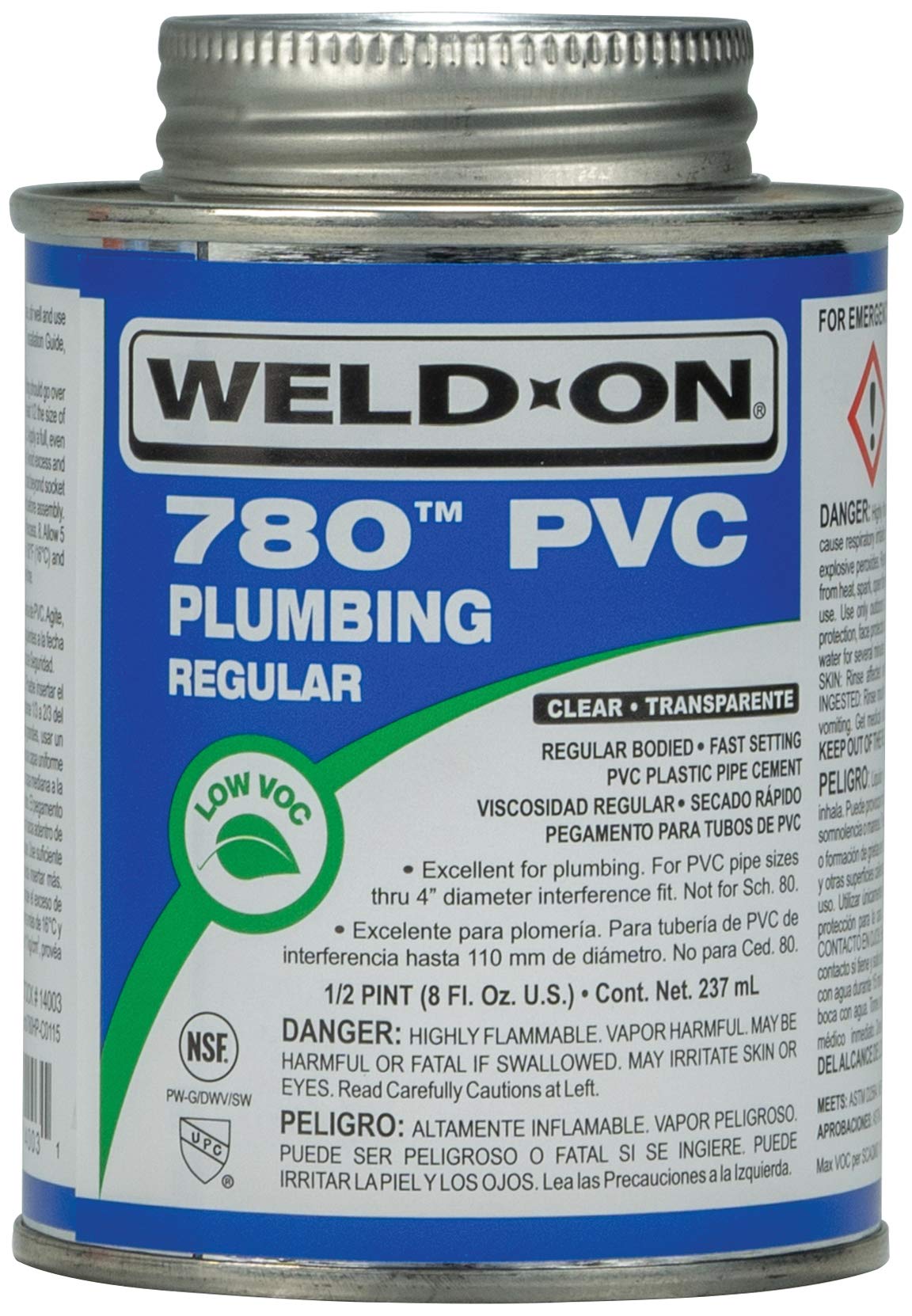 Snapklik.com : Weld-On 14003 780 PVC Regular-Bodied High Strength ...