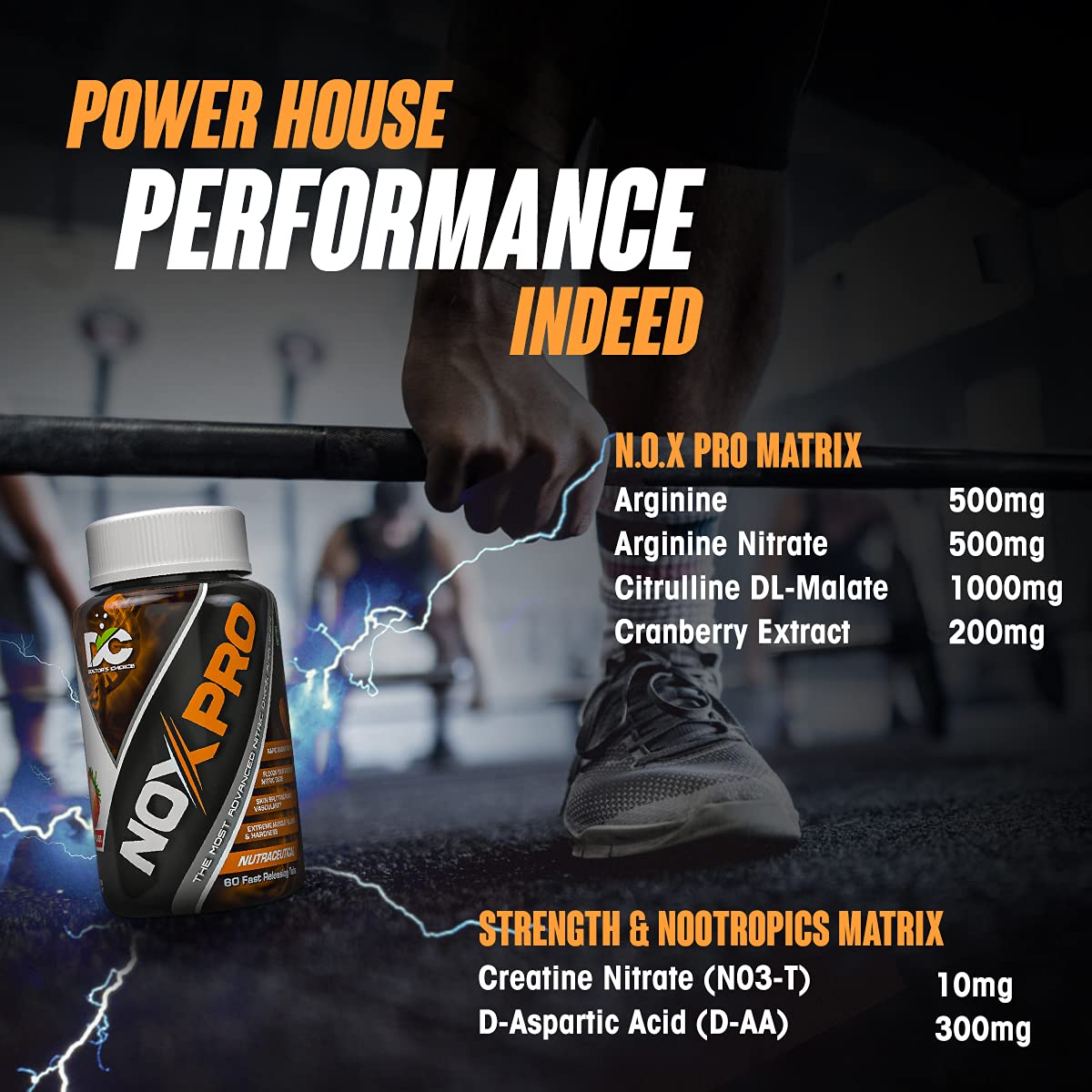 Buy Doctor's Choice NOX Pro Pre-Workout | Advance L-Arginine Pump ...