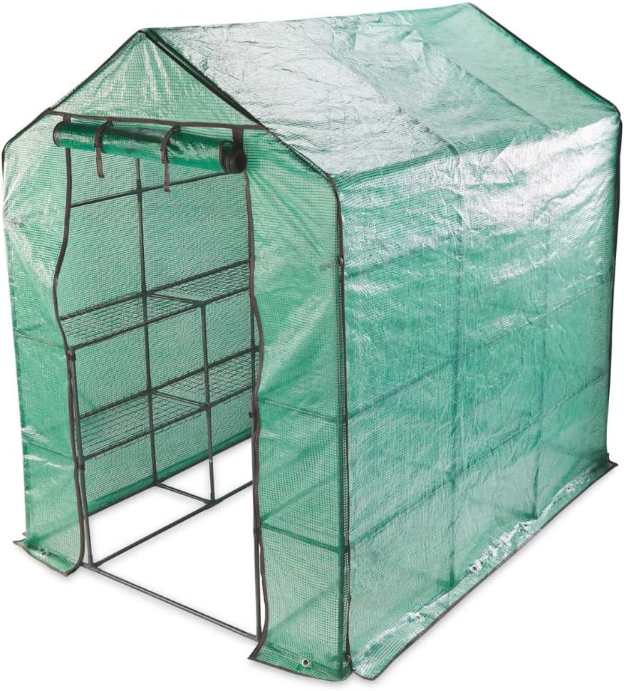 Greenhouse GroZone Max Garden Outdoor Heavy Duty Walk-In Polytunnel ...