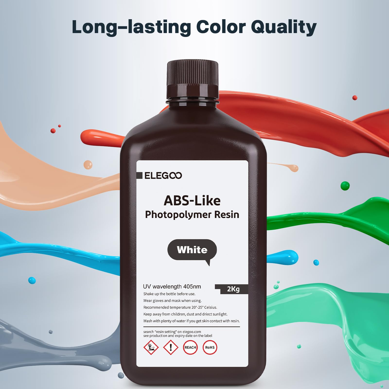 Snapklik.com : ABS-Like 3D Printer Resin, 405nm UV-Curing LCD Resin High Precision Fast Curing ...