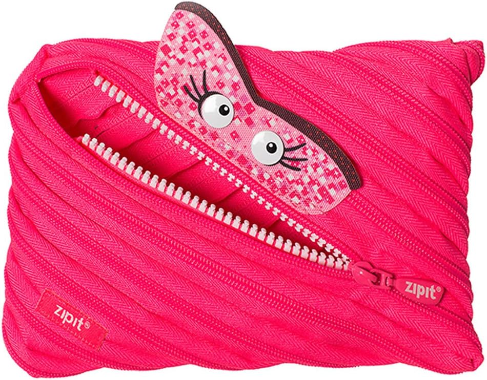 ZIPIT Talking Monstar Big Pencil Case, Pink – BigaMart