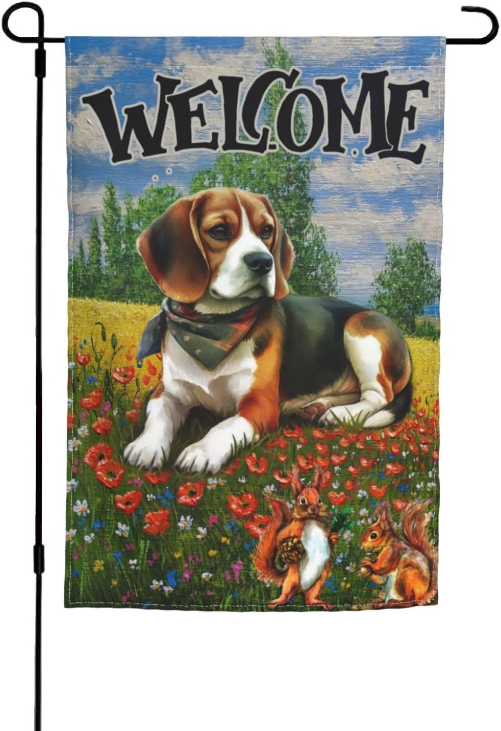Amazon.com : Beagle - Best of Breed Butterfly Garden Flag : Patio, Lawn ...