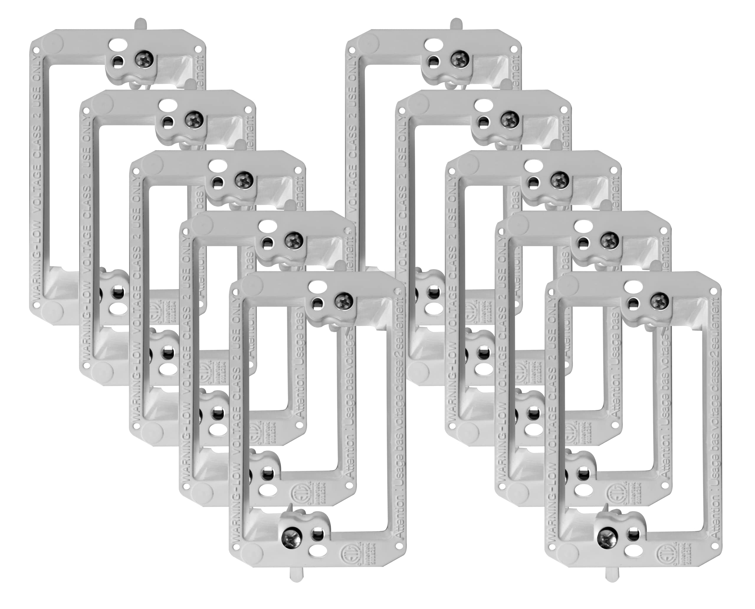 Snapklik.com : BestMounts - 10 Pack Low Voltage Mounting Brackets 1 ...