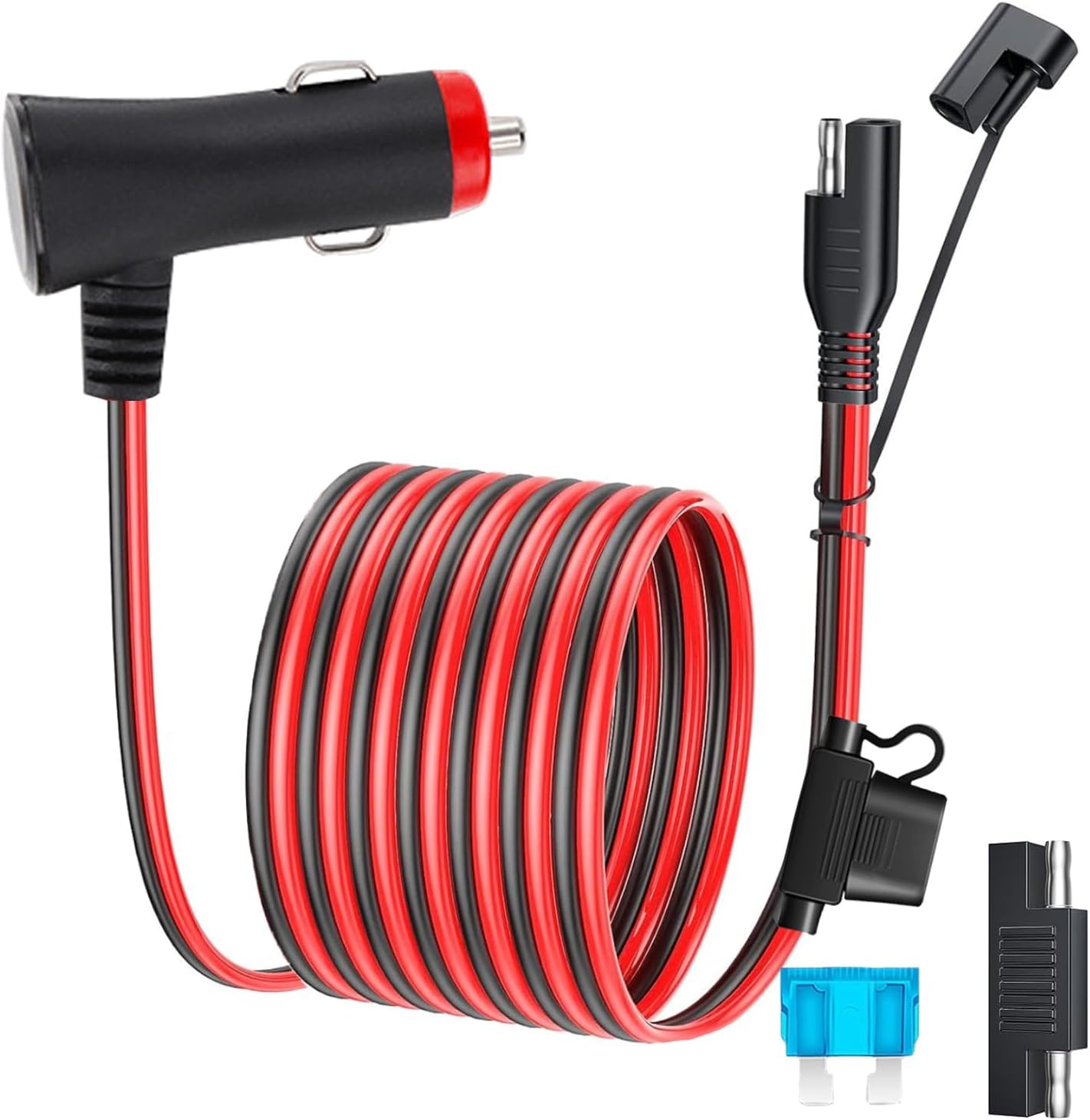 Amazon.com: KarlKers 10FT SAE to Cigarette Lighter Plug with Fuse ...