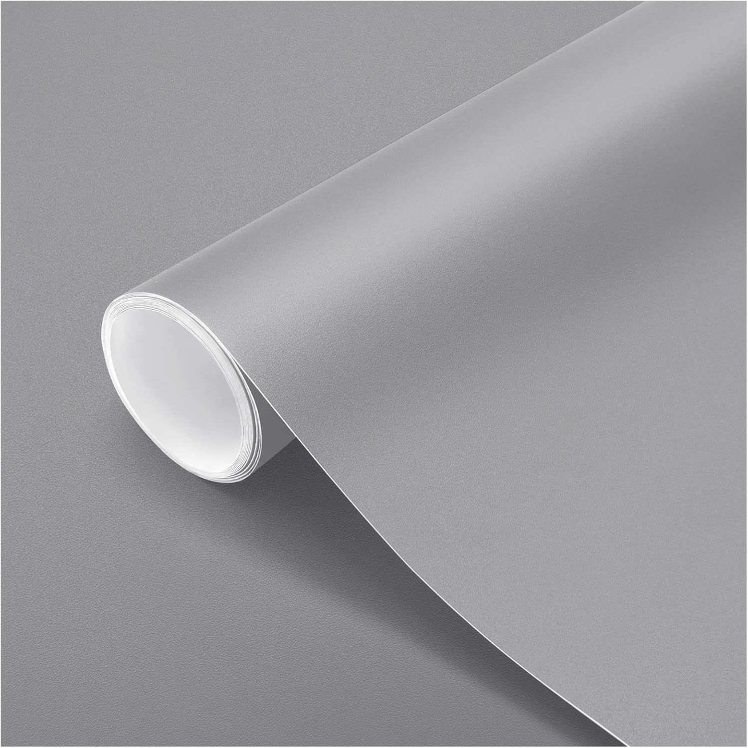 seonta Light Gray Contact Paper Grey 16"x198" Peel and Stick Wallpaper ...