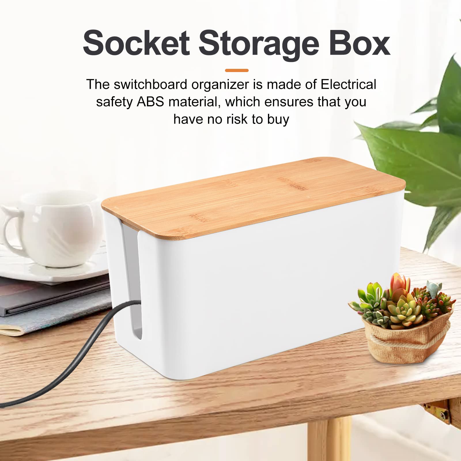 Cable Box Organizer Cable Tidy Box, For Cable And Cord Management ...